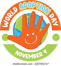 World Adoption Day Logo Design Illustration Stock Vector (Royalty Free ...