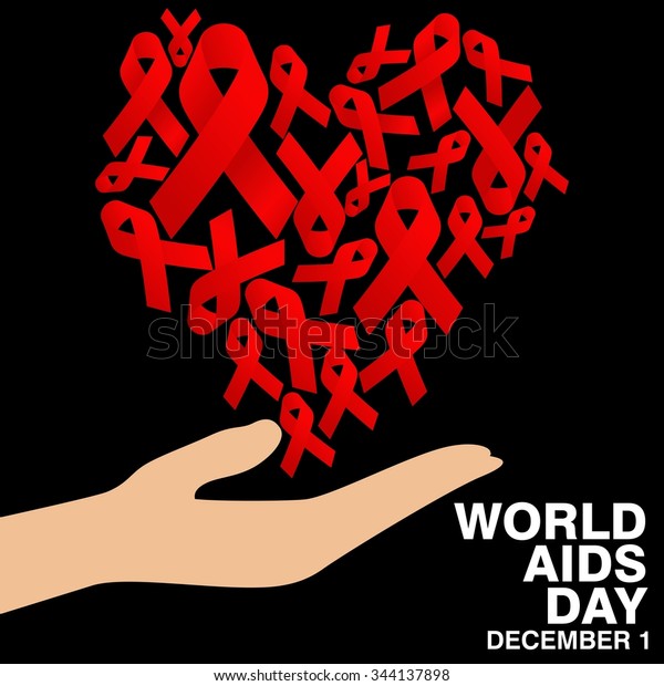 World Aids Day Poster Quotes Inspirational Stock Vector (Royalty Free ...
