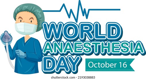 World Anaesthesia Day Logo Concept Illustration Stock Vector (Royalty ...