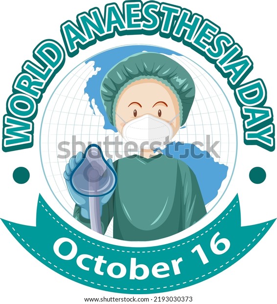 World Anaesthesia Day Logo Concept Illustration Stock Vector (Royalty ...