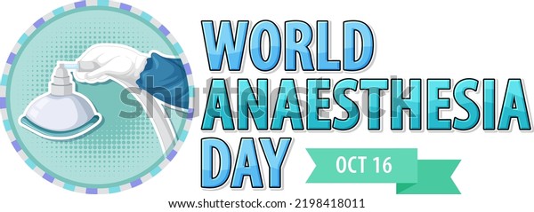 World Anaesthesia Day Logo Design Illustration Stock Vector (Royalty ...