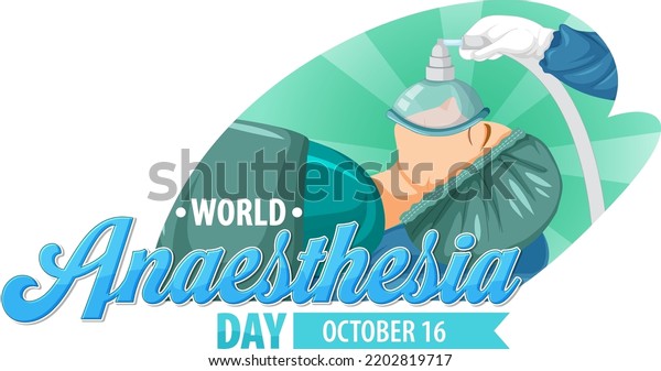 World Anaesthesia Day Logo Design Illustration Stock Vector (Royalty ...