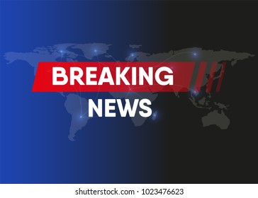 Breaking News Title Template Tv Screen: เวกเตอร์สต็อก (ปลอดค่าลิขสิทธิ์ ...