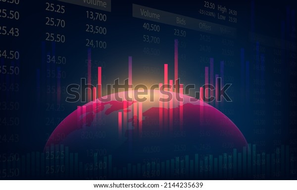 World Business Graph Chart Stock Market Stock Vector (Royalty Free ...