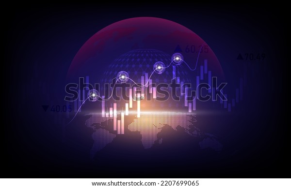 World Business Graph Chart Stock Market Stock Vector (Royalty Free ...