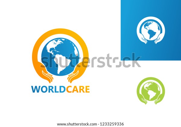 World Care Logo Template Design Vector Stock Vector (Royalty Free ...