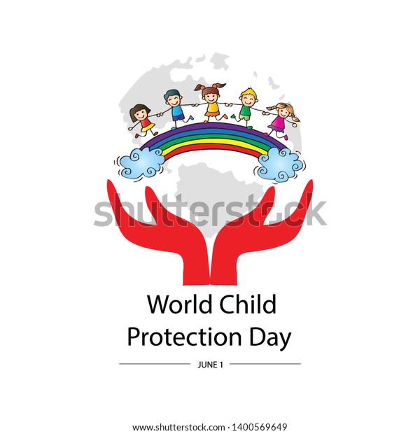 World Child Protection Day Poster: เวกเตอร์สต็อก (ปลอดค่าลิขสิทธิ์ ...