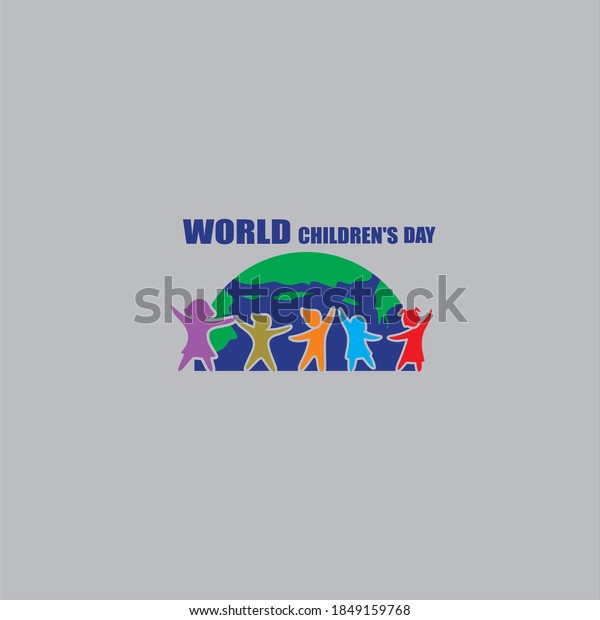 World Childrens Day Logo Simple Stock Vector (Royalty Free) 1849159768 ...
