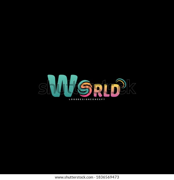 World Circle Logo Design Concept Stock Vector (Royalty Free) 1836569473 ...