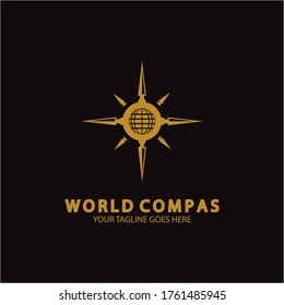 World Compass Logo Design World Logo Stock Vector (Royalty Free) 1761485945 | Shutterstock