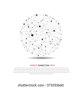 World Connection Concept Globe Decoration Stock Vector (Royalty Free ...