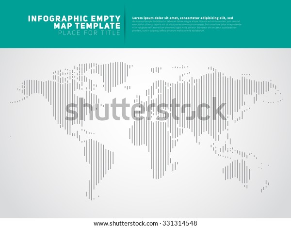 World Continents Vertical Lines Infographic Empty Stock Vector (Royalty ...