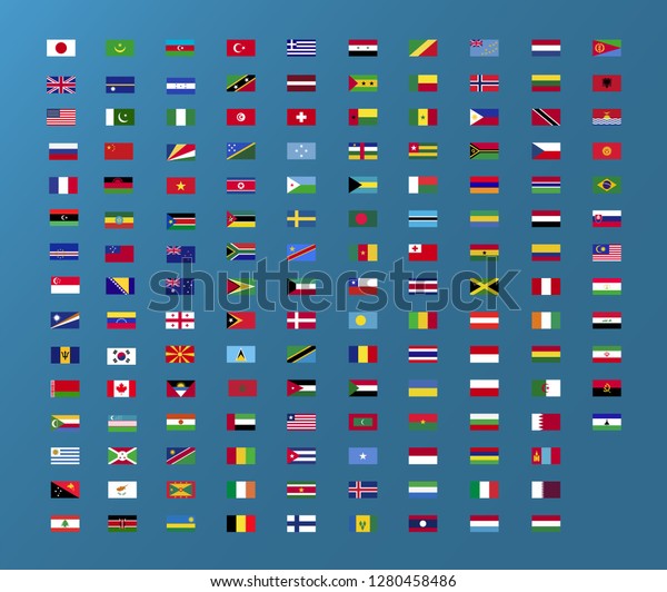 World Country Flag Set Web Graphic Stock Vector (Royalty Free ...