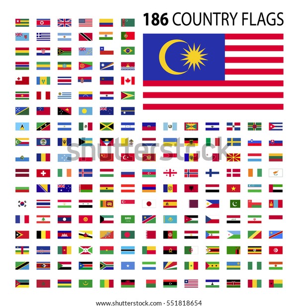 World Country Flags Icon Vector Illustration Stock Vector (Royalty Free ...