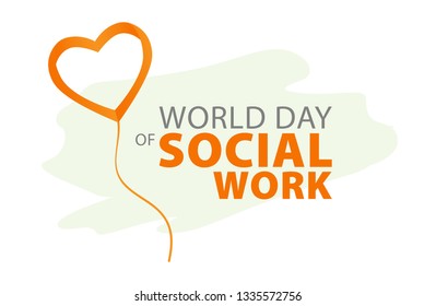 World Day Social Work Stock Vector (Royalty Free) 1335572756 | Shutterstock