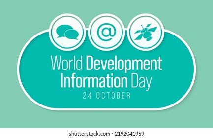 World Development Information Day Observed Every Stock Vector (Royalty ...