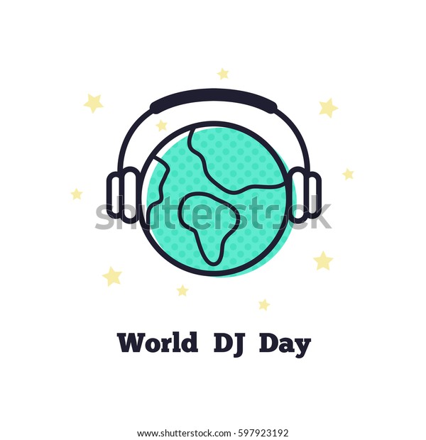 World Dj Day Vector Illustration Stock Vector (Royalty Free) 597923192 ...