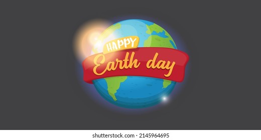 World Earth Day Horizontal Banner Earth Stock Vector (Royalty Free ...