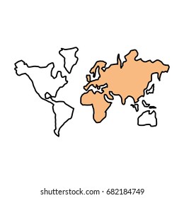 World Earth Isolated Stock Vector (Royalty Free) 682184749 | Shutterstock