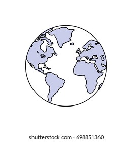 World Earth Isolated Stock Vector (Royalty Free) 698851360 | Shutterstock