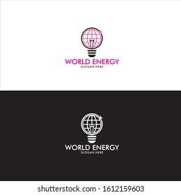 World Energy Logo Vector Stock Vector (Royalty Free) 1612159603