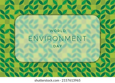 World Environment Day Banner Design Layout Stock Vector (Royalty Free ...