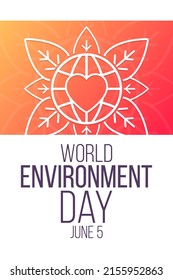 World Environment Day June 5 Vector Stock Vector (Royalty Free ...