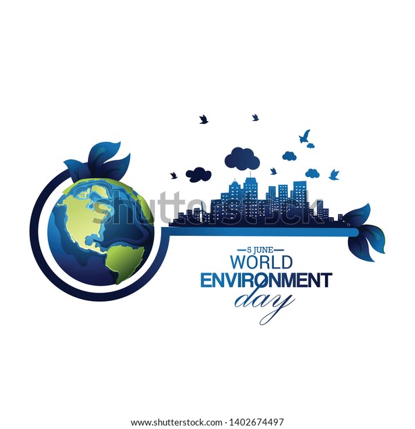 World Environment Dayearth Ecological Environment Poster Stock Vector ...