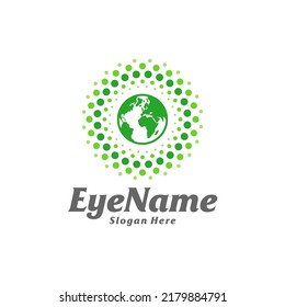 World Eye Logo Design Template Eye Stock Vector (Royalty Free ...