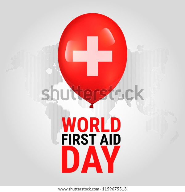 World First Aid Day Global Observance Stock Vector (Royalty Free ...