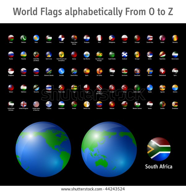 World Flags O Z Eps10 Compatible Stock Vector (Royalty Free) 44243524