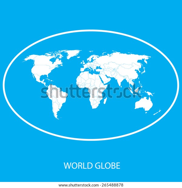 World Globe Atlas Stock Vector (Royalty Free) 265488878 | Shutterstock