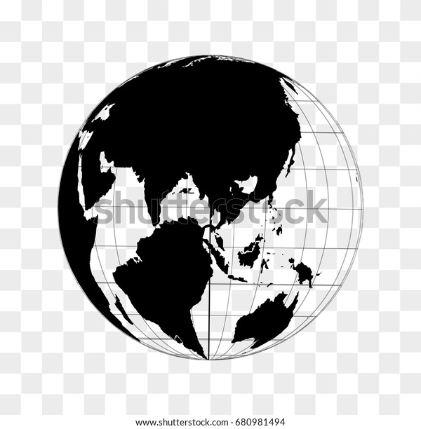 World Globe Frame Black On Transparent 库存矢量图（免版税）680981494 | Shutterstock