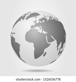 World Globe Map Earth Illustration Stock Vector (Royalty Free ...