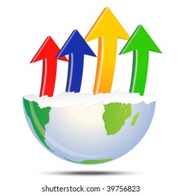 World Growth Sign Stock Vector (Royalty Free) 39756823 | Shutterstock