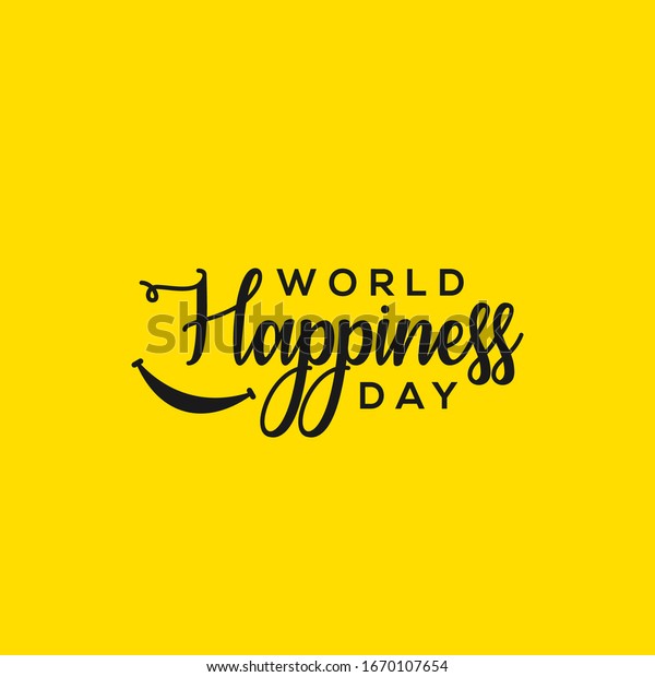 World Happiness Day Vector Design Stock Vector (Royalty Free) 1670107654
