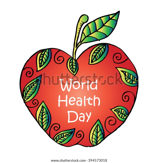 World Health Day Greeting Card Vector Stock Vector Royalty Free