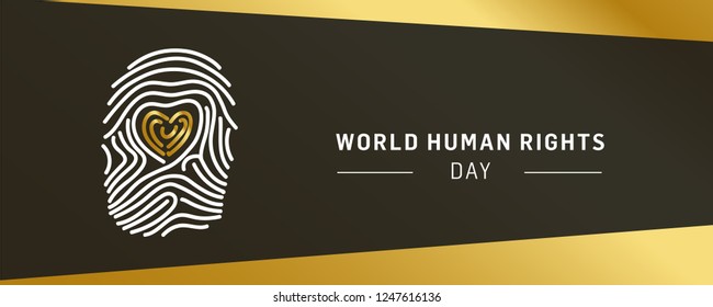 World Human Rights Day Vector Illustration Stock Vector (Royalty Free ...