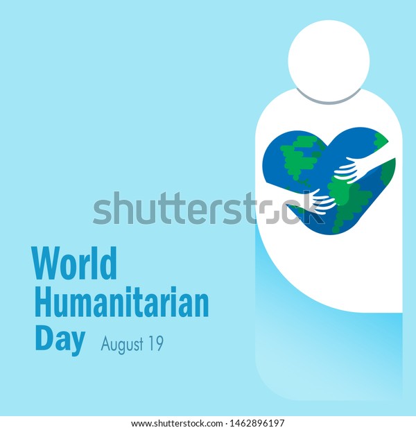 World Humanitarian Day August 19 Illustration Stock Vector (Royalty ...