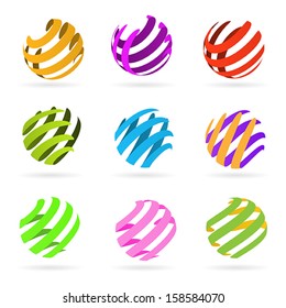 World Icons Over White Background Vector Stock Vector (Royalty Free ...