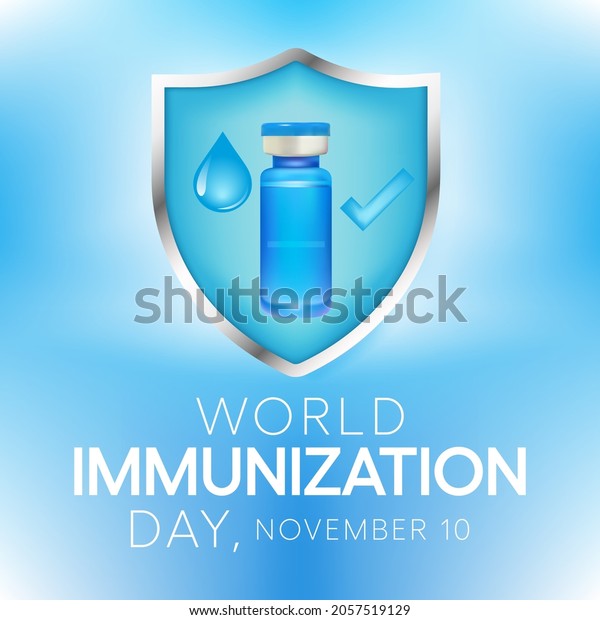 World Immunization Day Observed Every Year Stock Vector (Royalty Free ...