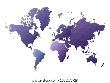 2,382 World map low detail Images, Stock Photos & Vectors | Shutterstock