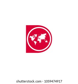 World Map Brand Logo Vector Stock Vector (Royalty Free) 1059474917 ...
