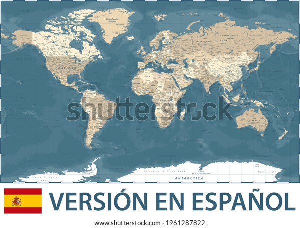 Spanish Language World Map - United States Map