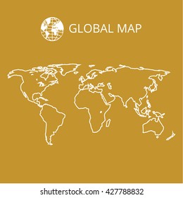 1,746 Broken world map 이미지, 스톡 사진 및 벡터 | Shutterstock