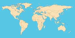 世界统一的墨卡托地图 免费图片 - Public Domain Pictures