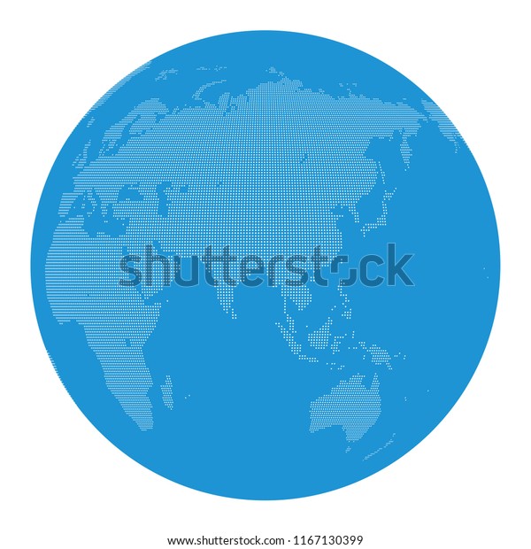 World Map Drawn By Dots Vector Stock Vector (Royalty Free) 1167130399 ...