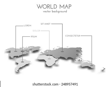805 Grayscale world map Images, Stock Photos & Vectors | Shutterstock
