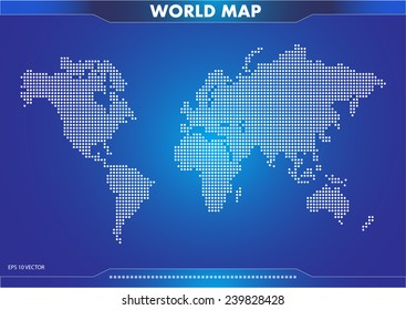 World Map Illustration Poster Brochure Internet Stock Vector (Royalty ...