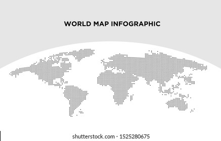 World Map Info Graphic Location Stock Vector (Royalty Free) 1525280675